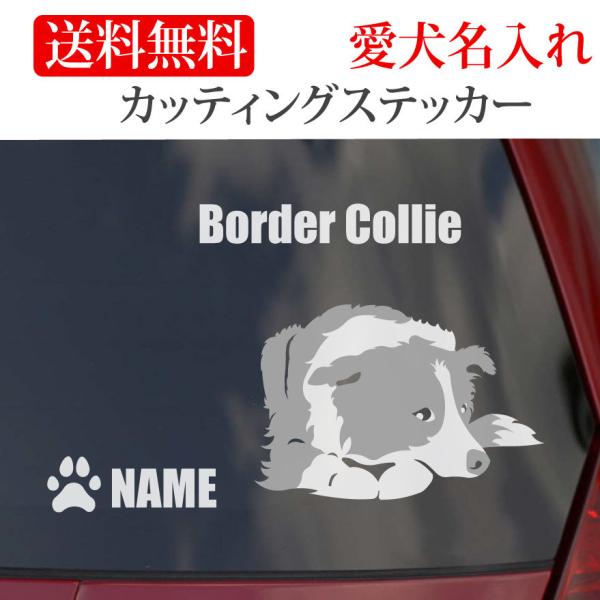 ボーダーコリーのステッカー縦横どちらか大きいほうがＳは130mm　Ｍは150mm　Lは180mm　です。ボーダーコリーのネームは英数半角で12文字以内です。 英数以外での犬のネームは粕取り前の切り文字になり、英数以外は６文字以内で一回り大き...