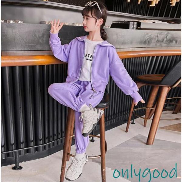 韓国子ども服 セットアップ 春服 秋着 上下セット トップス ボトムス カジュアル ゆったり 安い トレーナー スウエット トレーニング ダンス衣装 ルームウェア 部屋着 ガールズ キッズ用 姉妹 双子 ナチュラル お出かけ 小学生 幼稚園...