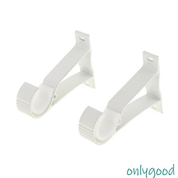 説明: 2本のアルミ合金のカーテンポールロッドウォールブラケットフックホルダーのセット丈夫で丈夫なアルミ合金製. 最大直径28mm / 1.10インチのロッド/ポールに適しています. サイズ(L×W×H):11×7.5×2.1cm 取り付け...