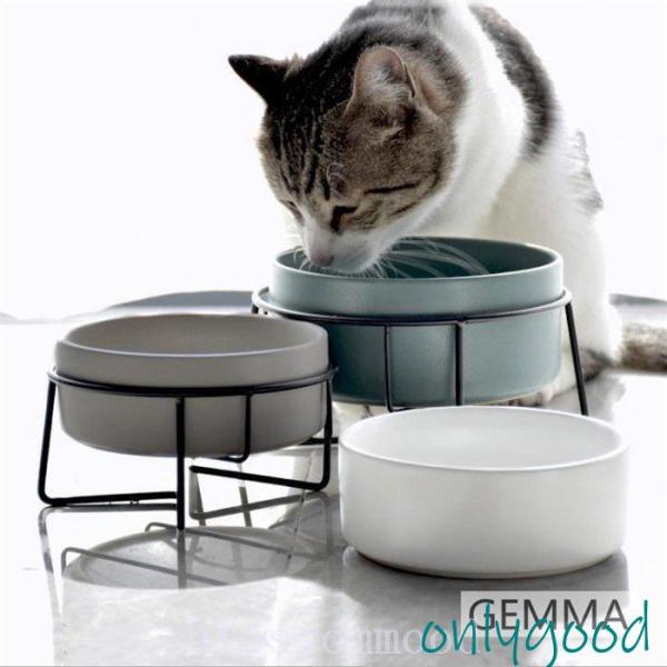 犬用食器 小型犬 大型犬 猫用食器 フードボール 1個 2個 フードボウル 餌皿 エサ皿 透明 スタンド 食べやすい ペット用品 スタンド 無地 食器棚サイズ 画像をご参考素材 陶器碗、     可愛いフードボウルスタンドで大切な家族に快適...