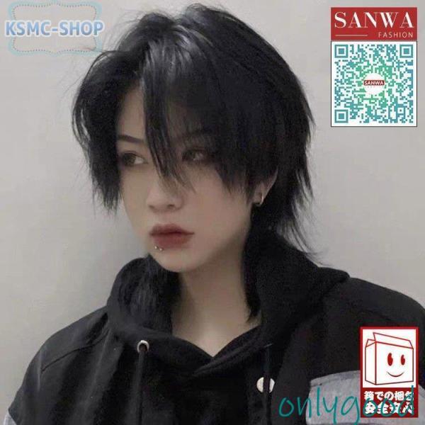 【品名】：メンズウィッグ【カラー 】：全4色【サイズ】：F【素材】：耐熱性ファイバー【産地】：中国ksmc-shopの検索ワード：ウィッグ ロング ショート　フルウィッグ 部分ウィッグ　つけ毛　グラデーション ウイッグ カール ウェーブ 自...