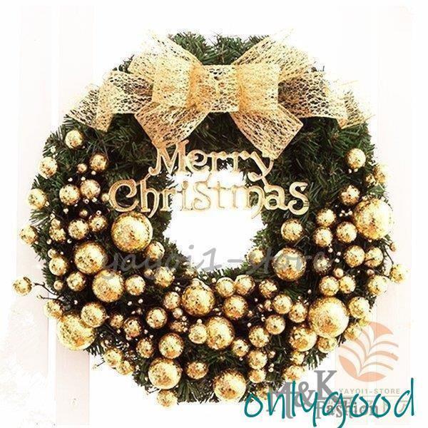 クリスマスリース 玄関 などに飾るだけで簡単に楽しめるクリスマス演出直径約30cm（個体差があります）折れやつぶれ、欠け等がある場合がございますが、接着剤で簡単に修正していただけます。何卒ご了承くださいませ。クリスマスリース 玄関 などに飾...