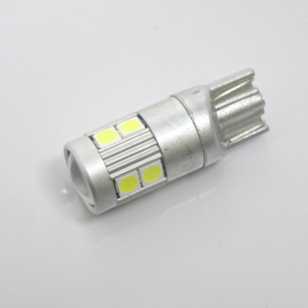 Ｔ１０ ＳＭＤ９連ＬＥＤバルブ★キャンセラー内蔵★【無極性】★T10／Ｔ16ウェッジバルブのLED仕様です。トップレンズはプロジェクター仕様になっておりますので、光を集中的に照射します。ポジション球やナンバー（ライセンスプレート）灯に白い光...