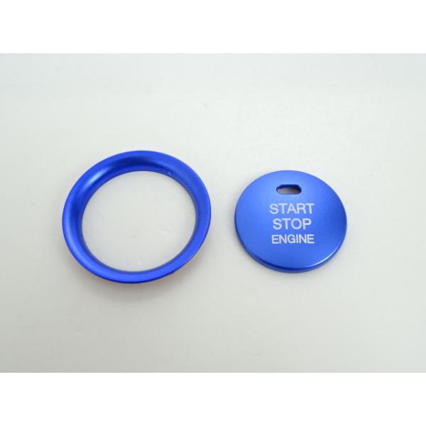 ★新品、未使用エンジンスタートボタンカバー　ブルー　になります。マツダ車　汎用品です。　スイッチパネル幅　約3ｃｍとなります。　：アテンザGJ　セダン/ワゴン系　：アクセラ　BM/BY系：デミオ　DJ系　：CX-3　DK系　：CX-5　KE...