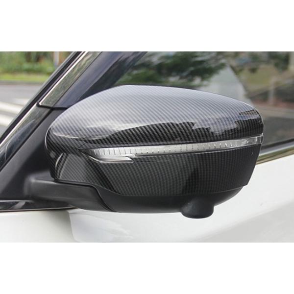 商品説明＞　大人気♪大好評♪新アイテム♪の日産　セレナ（2016(平成28)年8月〜）・エクストレイル（2013(平成25)年12月〜）・ジューク（2014(平成26)年11月〜）用カーボンルックドアミラーカバーになります。新アイテムになり...