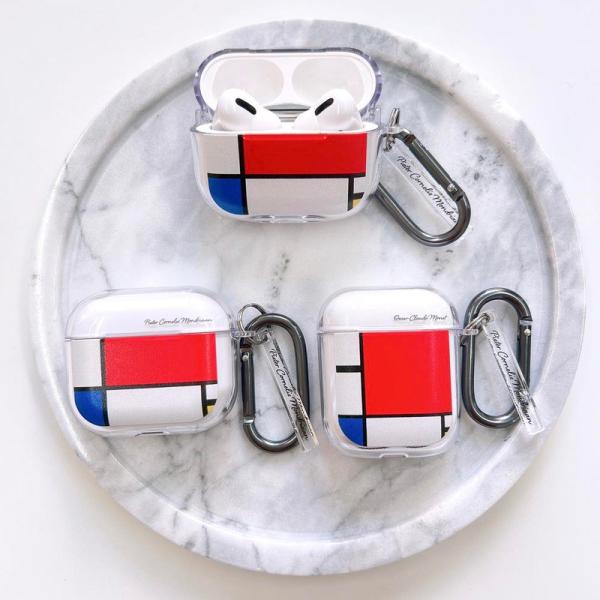 ケース本体素材：TPU (ソフトケース)・PC(ハードケース)対応機種：AirPods(第1/2世代)　AirPodspro(第1世代)　　AirPodspro(第2世代)　AirPods(第3世代)【セット品】ケース・巾着ポーチ・蓋外れ防...