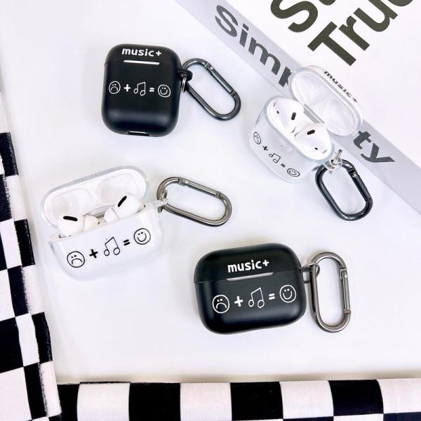 ケース本体素材：TPU (ソフトケース)・PC(ハードケース)対応機種：AirPods(第1/2世代)　AirPodspro(第1世代)　　AirPodspro(第2世代)　AirPods(第3世代)【セット品】ケース・巾着ポーチ・蓋外れ防...