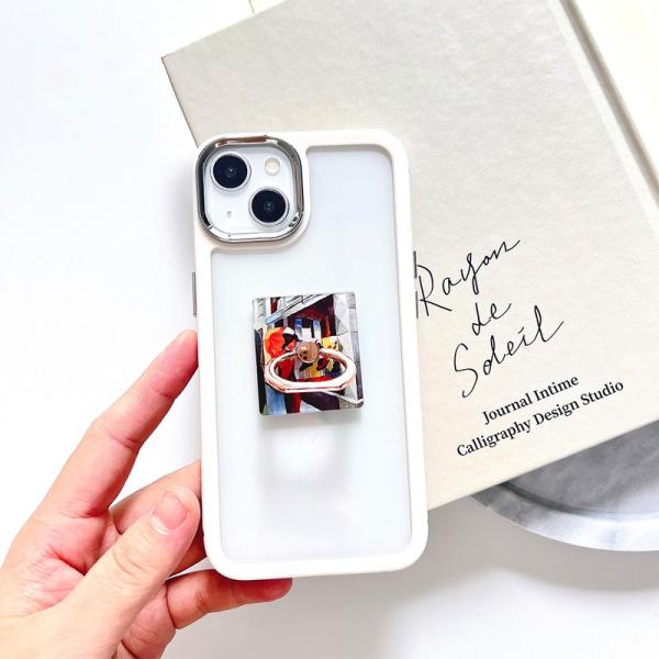 モチーフ素材：アクリル樹脂・合金モチーフサイズ：縦約4cm×横約3.5cm※iPhoneケース/携帯ケースに貼り付けて使うスマホリングです。※スマホリングのみの販売となり、ケースの付属はございません。※海外輸入品の為、細かいキズ・汚れがある...