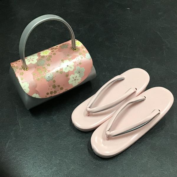 【レンタル状況】上記の期間はレンタル不可となります草履バッグセット/レンタル/Lサイズ/草履/成人式/訪問着/振袖/フォーマル/履物/結婚式/お茶会 ZB-122　L