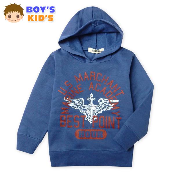 ●コメントかすれアメカジロゴがかっこいい裏起毛パーカー。ふんわり柔らかな裏起毛で保温性があり着心地あったか♪通学時やおでかけなどデイリーに活躍します。●特 長・SHISKY(シスキー)・長袖プルオーバーパーカー・プルパーカー　・裏地起毛・暖...