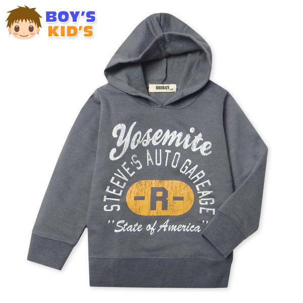 ●コメントかすれアメカジロゴがかっこいい裏起毛パーカー。ふんわり柔らかな裏起毛で保温性があり着心地あったか♪通学時やおでかけなどデイリーに活躍します。●特 長・SHISKY(シスキー)・長袖プルオーバーパーカー・プルパーカー　・裏地起毛・暖...