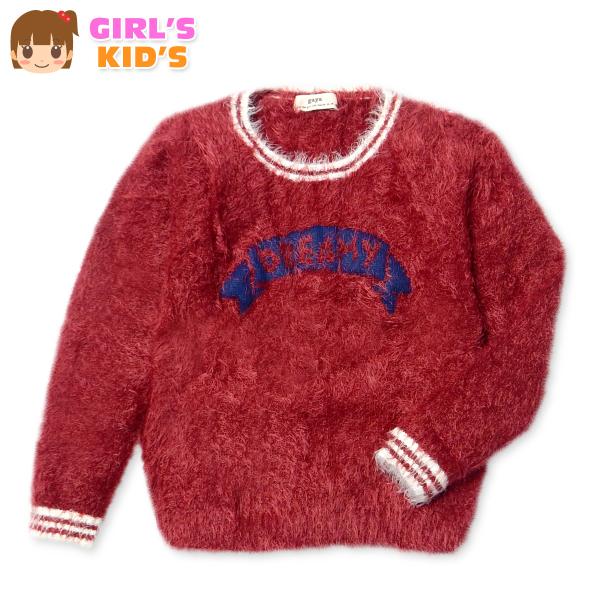 ●コメント毛足が長くふわふわなシャギーニットが暖かい長袖ニットプルオーバー。編みニットロゴ装飾がcute♪コーデが女の子らしく決まるおしゃれなアイテムです☆●特 長・gaya girl(ガヤガール)・長袖プルオーバー　・セーター・シャギーニ...