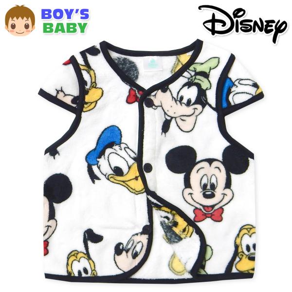 ●コメントふわふわ柔らかくあったか♪ミッキーフレンズフリースベスト。脇からの冷えも防ぐ肩付きデザインで防寒性抜群！脱ぎ着させやすい大きめボタン◎かるい着心地で寒い季節に温かく活躍するアイテムです。●特 長・Disney(ディズニー)・ミッキ...