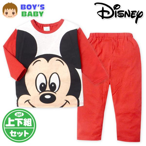 ●コメント人気キャラクターになりきり！ミッキー長袖パジャマ。襟元後ろゴム入りで脱ぎ着楽々、伸縮性があり寝ている間も快適◎薄手で軽やかな風合いのやわらか天竺素材。春〜秋までロングシーズン活躍します。●特 長・Disney(ディズニー)・ミッキ...