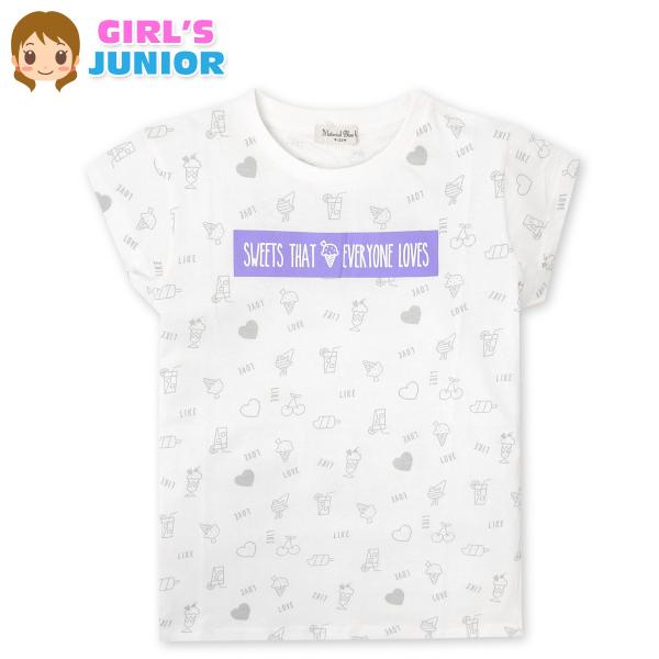 ●コメントキュートなロゴデザインが魅力的な半袖Tシャツ♪お肌に優しい本体綿１００％でやわらかな着心地。通学時やお出かけなどデイリーに大活躍です！●特 長・MaterialBlueBis(マテリアルブルービズ)・半袖シャツ ・本体コットン10...