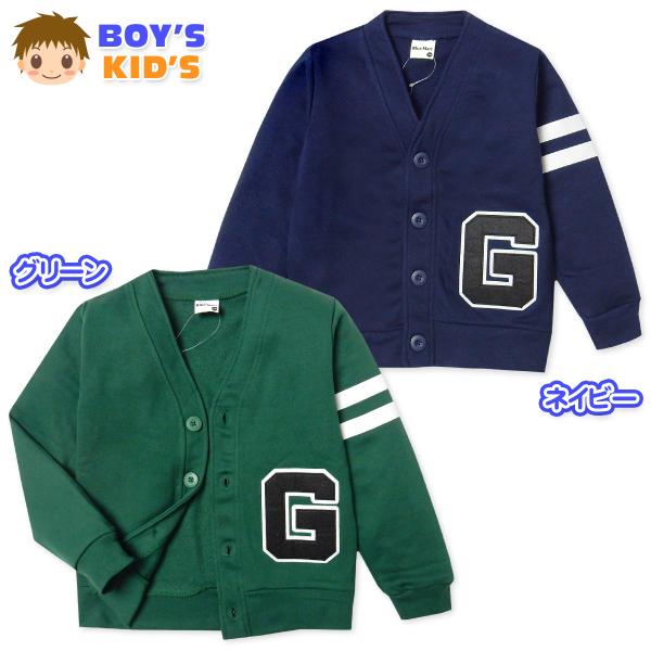 ●コメント英字ロゴワッペンや袖ラインのスクール風デザインがお洒落なカーディガン♪肌触りの良い柔らかミニ裏毛でロングシーズン活躍☆サッと羽織れるので一枚あると便利に着回せま す◎●特 長・Blue Mart(ブルーマート)・カーディガン　・ア...