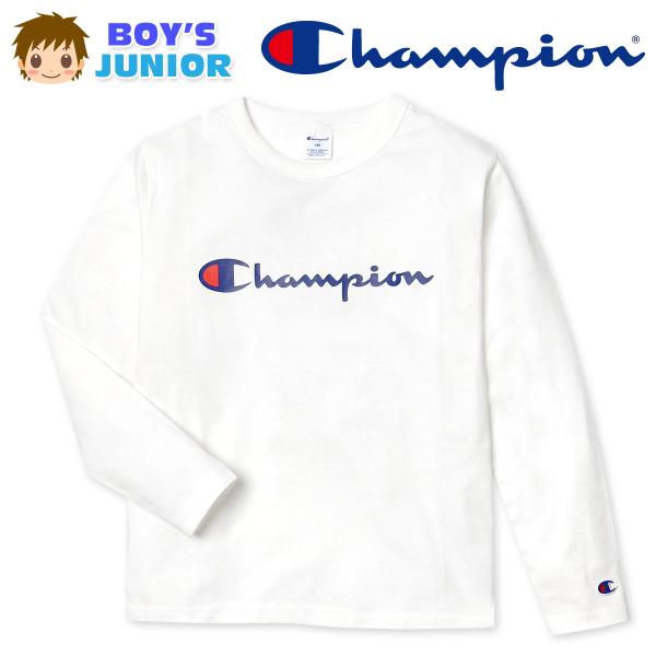 ●コメント飽きのこないシンプルさが魅力のChampion長袖Tシャツ☆本体綿100％で肌触りも柔らか、着心地抜群の一枚。普段使い、通学、スポーツ時など幅広く活躍します♪●特 長・Champion(チャンピオン)・長袖Tシャツ　・襟リブ・本体...