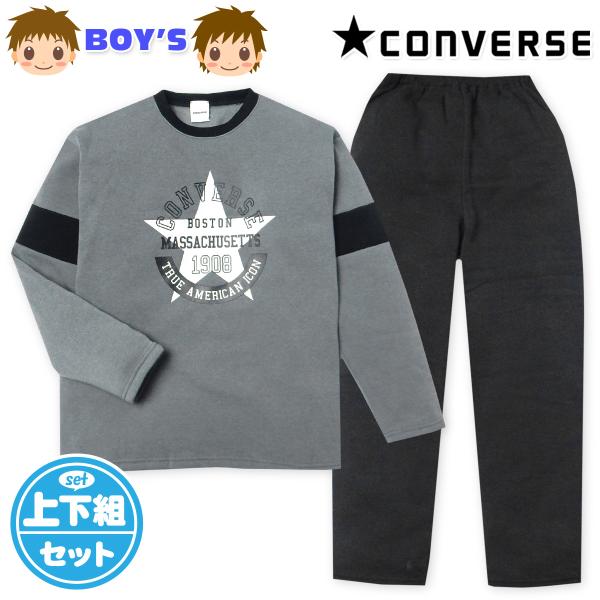 ●コメントCONVERSE/コンバース長袖シャギーパジャマ。ふんわりとした裏起毛で保温性があり着心地あったか◎寒い季節のリラックスタイムを暖かく快適に過ごせます。●特 長・CONVERSE(コンバース)・長袖シャギーパジャマ・裏起毛　・上下...