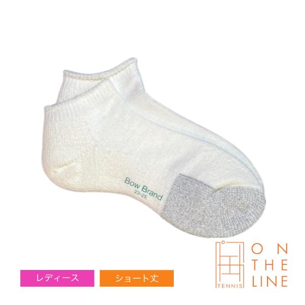 レディスショートソックス！即日出荷！ボウブランドの履心地の良い高性能ショートソックス原産国 中国サイズ 23-25cmカラー （OWH）オフホワイト素材構成 アクリル、ポリエステル、その他ボウブランドのソックスは、プレーヤーの声を反映して開...