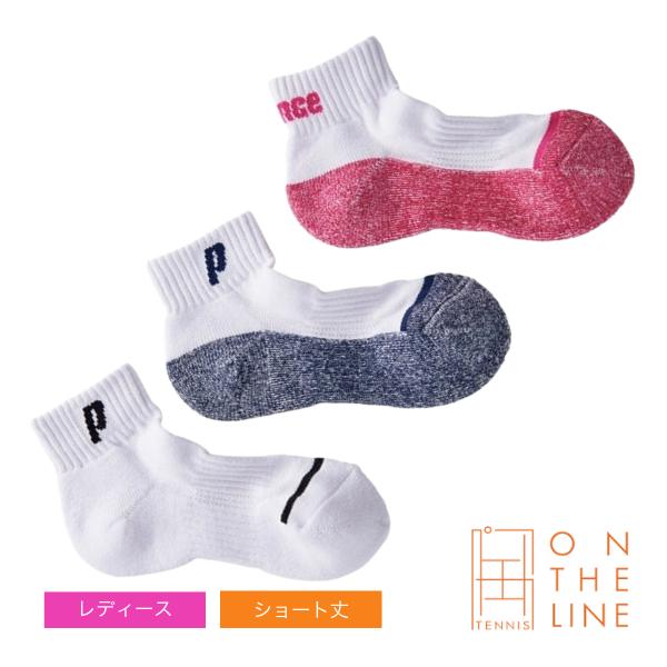 レディス3足ショートソックス！即日出荷！プリンスのコストパフォーマンスの良いショート機能ソックスサイズ　23-25cm素材　綿、ポリエステル、ポリウレタン機能　抗菌防臭　アーチサポーター　底パイルカラー　00：セット国内正規取扱メーカー　グ...