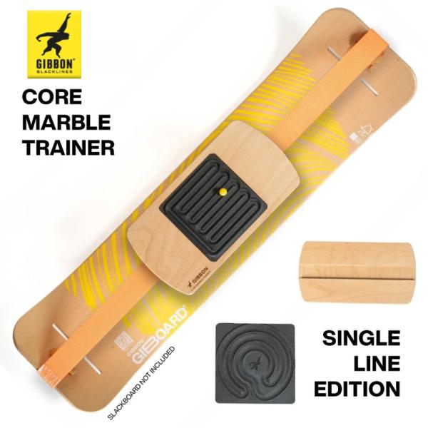 GIBBON（ギボン）の「SlackBoard（スラックボード）」での体験をさらに向上させる次世代ツール「マーブルコアトレーナー」。バランスを取りながらボード上のボール（マーブル）を操作することで、体幹（コア）の安定性・筋力・コントロール力...