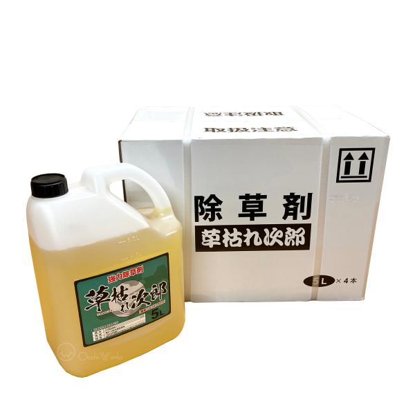 【発売日：2026年03月10日】根まで枯らす除草剤！！【入り数】4本【容　量】5L/1本【成　分】グリホサート　41.0％　　　　　水、界面活性剤等　59.0％【性　状】黄褐色水溶性液体【特　性】一年生・多年生雑草　　（地面に落ちた液剤は...