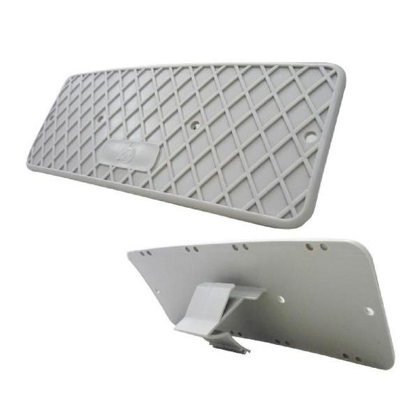 側溝ダートカバーN　50枚入　ライトグレー天板サイズ190×75×高さ45側溝フタ穴対応サイズ　15ｍｍ〜35ｍｍ側溝のゴミ落下防止、ハイヒールや幼児の足が入ることを防止樹脂製 耐寒性に優れ、割れにくい　格子状のすべり止め加工本州・四国・九...