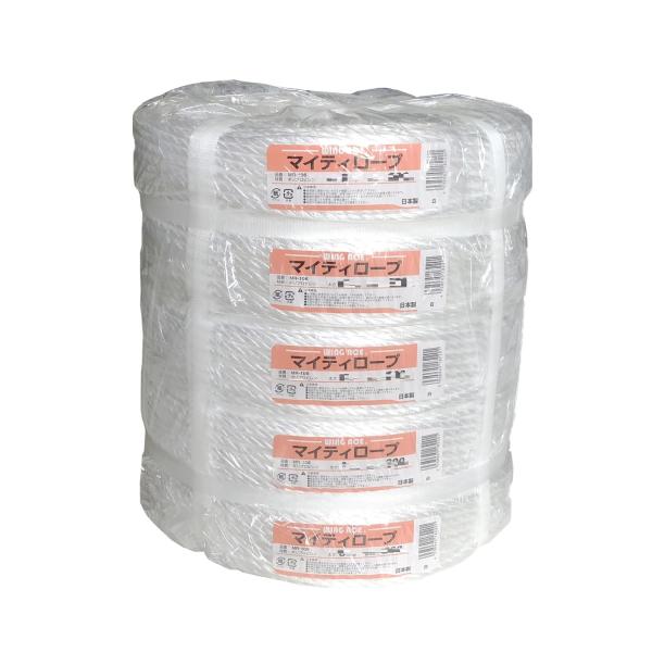 PPロープ　8ｍｍΦ×100ｍ　5巻材質　ポリプロピレン　ソフトタイプ本州・四国・九州は送料無料です荷造り用ロープ