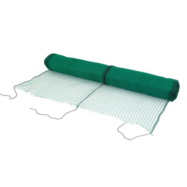 【商品名】アニマルネット【目　合】16ｍｍ目【サイズ】1.5ｍ×50ｍ巻【材　質】ポリエチレン【仕　様】両端と中央部に補強用ロープ入り猪・鹿などの動物よけに最適水田でのアイガモ放鳥の囲いにもお使いいただけます支柱を打ってネットを張るだけ！！...