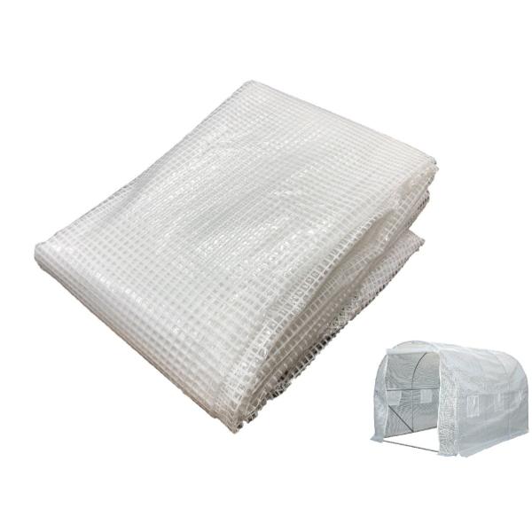 【発売日：2024年11月12日】小型家庭用ビニールハウス　2坪タイプ　専用替えカバーサイズ：長さ300ｃｍ×幅200ｃｍ×高さ200ｃｍ材　質：PEカバー：糸入りビニール　前面ファスナー付き　通気窓6か所厚み：0.5ｍｍ※完全防水ではない...