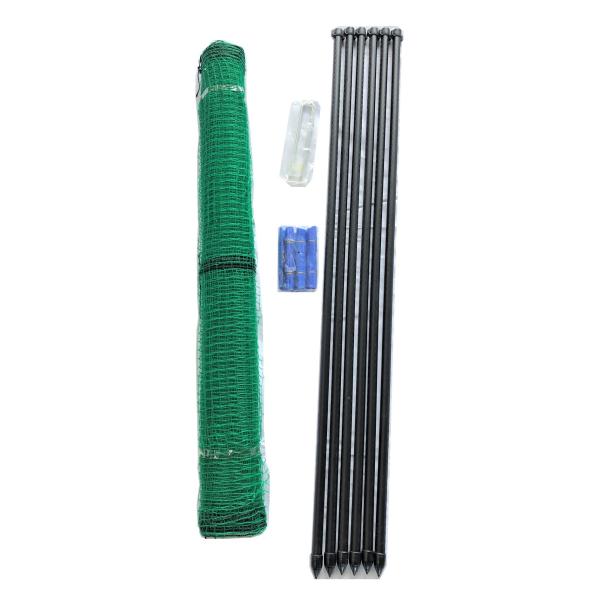 アニマル＆万能ネットセット◆アニマルネット◆【材　質】ポリエチレン【サイズ】1ｍ×10ｍ【目合い】16mm◆防獣杭◆【サイズ】φ20mm×1200mm【入り数】6本【材　質】強度にすぐれた鋼管（スチールパイプ）を樹脂コーティング【セット内容...