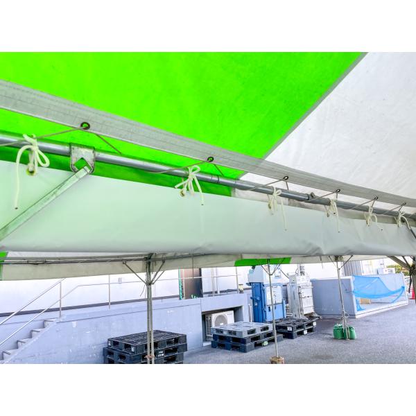 パイプテント横樋 [サイズ]・2間 3.55m×0.4m・3間 5.28m×0.4m[素  材]PVCターポリン 0.3t[取付方法]紐括り※受注生産品となります。