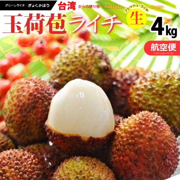 【発売日：2026年05月26日】商品名 : 台湾ライチ 玉荷包(ギョッカホウ)内容量/産地 : 約4kg/台湾発送時期 : 5月末頃-6月中旬（指定日一切不可）発送形態 : ヤマト運輸 冷蔵便 送料 : 送料込(北海道・沖縄・離島地域への...