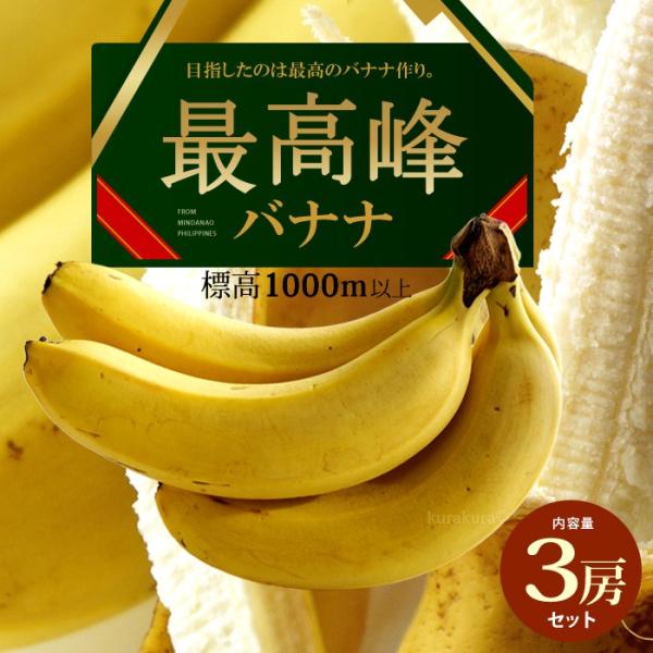 【発売日：2026年01月06日】商品名 : 最高峰バナナ内容量/産地 : 約700g×3袋/フィリピン発送時期 : 通年発送形態 : ヤマト運輸 常温便送料 : 送料込 (北海道・沖縄・離島地域へのお届けは追加送料1,200円が必要)※週...