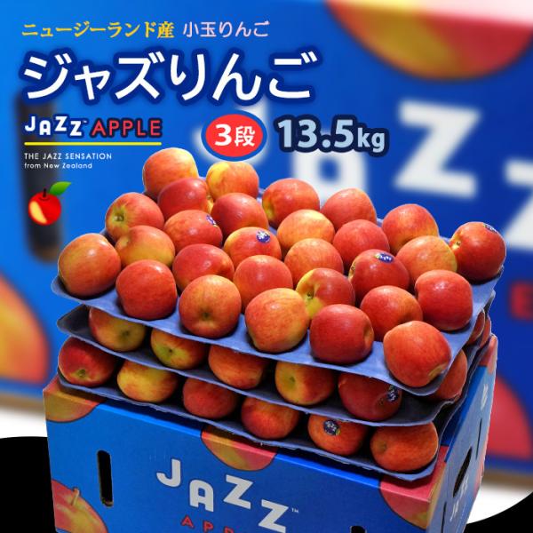 【発売日：2026年05月22日】商品名 : jazzりんご(ジャズりんご)内容量/産地 : フルーツ箱 約13.5kg(75玉前後)/ニュージーランド産発送時期 : 5月下旬-8月下旬発送形態 : ヤマト運輸 常温便 送料 : 送料込(北...