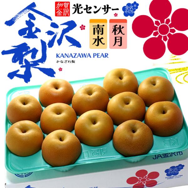 【発売日：2026年09月03日】商品名 : 金沢梨(南水・あきづき)内容量/産地 : 12玉前後(約5kg)/石川県発送時期 : 9月上旬-10月上旬（指定日不可）発送形態 : ヤマト運輸 常温便送料 : 送料込(北海道・沖縄・離島地域へ...