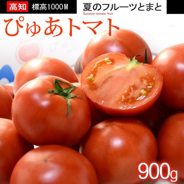 【発売日：2026年06月16日】商品名 : ぴゅあトマト内容量/産地 : 約900g/高知発送時期 : 6月中旬-8月中旬発送形態 : ヤマト運輸 冷蔵便 送料 : 送料込(北海道・沖縄・離島地域へのお届けは追加送料1,200円が必要)※...