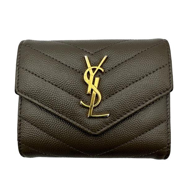 サンローラン SAINT LAURENT グレインレザー 692061 三つ折り財布 セール バーゲン 送料無料