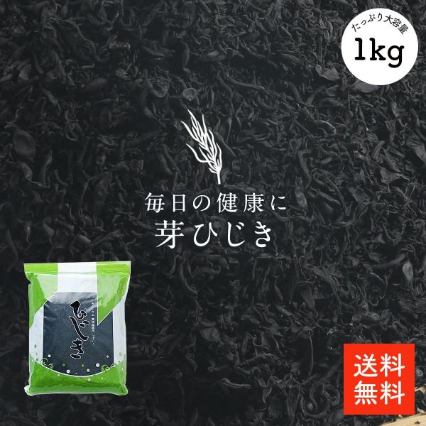 芽ひじき 1kg | 大容量 業務用お得品 歩留約８倍 保存しやすいチャック袋 栄養満点 カルシウム・マグネシウム・食物繊維も豊富 煮物 中具 トッピングなどに 乾燥ひじき 干しひじき
