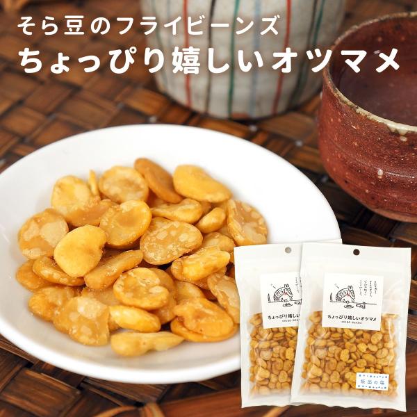 そら豆を新鮮な米油で揚げ、味付けには香川・坂出の塩を使い、シンプルながら旨味たっぷりに仕上げました。 // 空豆 フライビンズ スナック 揚げ菓子 ポイント消化 黒川加工食品■商品内容：ちょっぴり嬉しいオツマメ 2袋■配送便：ポスト投函便■...