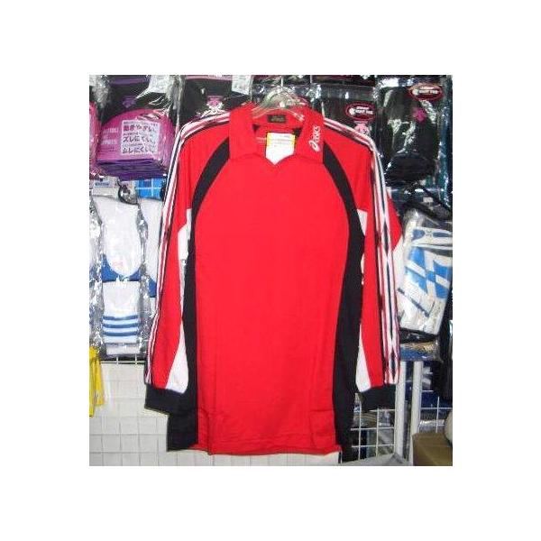 XW1239 アシックスアシックス長袖ゲームシャツメーカー希望価格￥6900+消費税カラー レッドサイズOサイズ 身長180ｃｍ 胸囲100ｃｍXOサイズ 身長185ｃｍ 胸囲104ｃｍ 素材 ポリエステル65％ レイヨン35％ 吸汗・速乾...