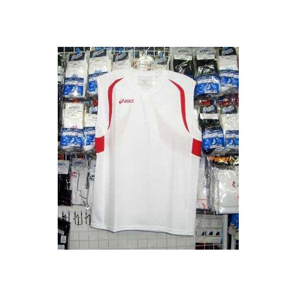 XW6560アシックス ノースリーブ プラクティスシャツメーカー希望価格￥3100+消費税カラー ホワイト×レッドサイズ Lサイズ 身長172〜178ｃｍ 胸囲93〜99ｃｍ素材：サイバードライ チェッカーニット ポリエステル100％CYB...