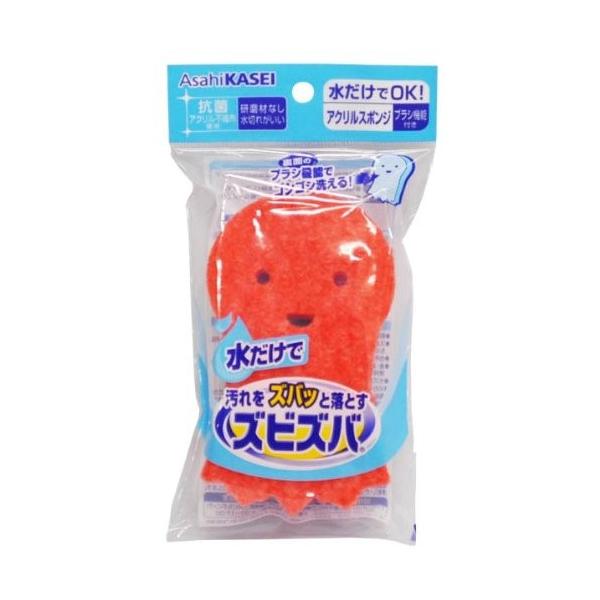 ●「ズビズバ 水だけでOK アクリルスポンジブラシ機能付き」は、水だけで汚れをズバッと落とすエコスポンジ(キッチン用)です。●裏面のブラシ機能で、ゴシゴシ洗えます。●レッド面は、食器の汚れや油汚れに。●独自のアクリル不織布が水だけで汚れを落...