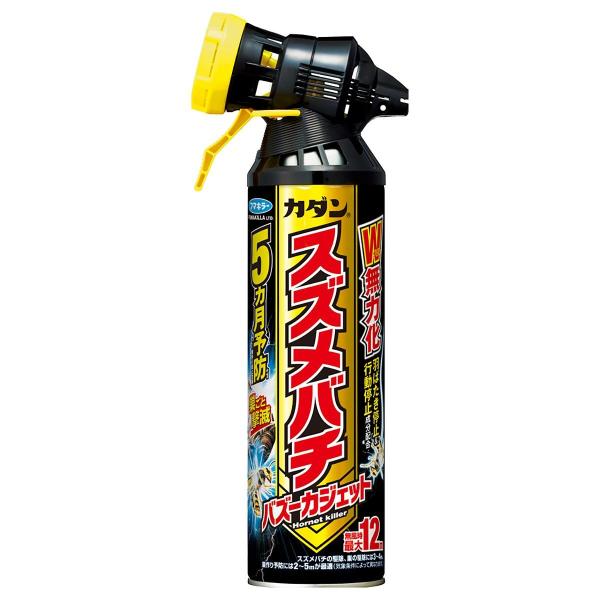 ●巣作り阻止効果が5ヵ月※1にパワーアップ！ 危険なハチの動きを止めて速効退治！最大11ｍ※2まで届くダブルジェット噴射で離れた場所からでも処理できます。 ※1：環境により異なります。 ※2：到達距離は霧が見える距離ではなく、効果がある距離...