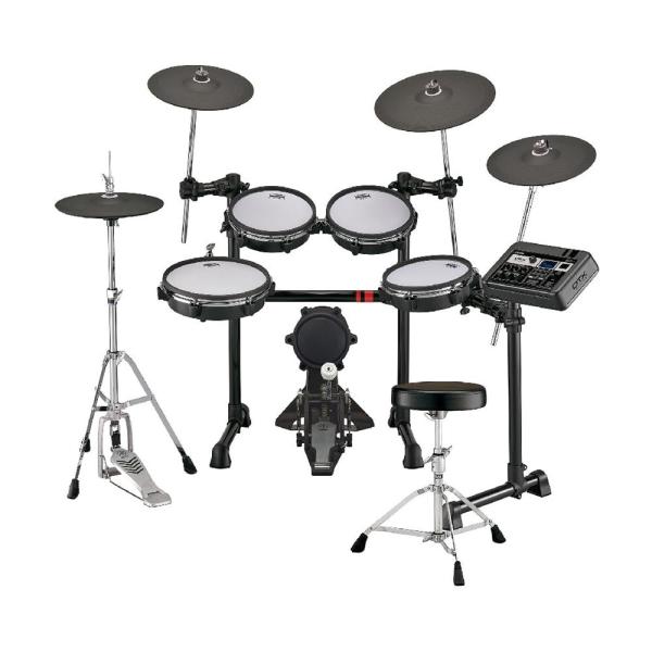 DTX6K5-MUPSは、REMO製2層メッシュヘッドの12インチスネアパッドと自由なセッティングが可能なラックで、アコースティックに近い演奏感を実現。DTX-PROモジュールはリアルな音源と練習機能を搭載。2ゾーンパッドや3ゾーンシンバル...