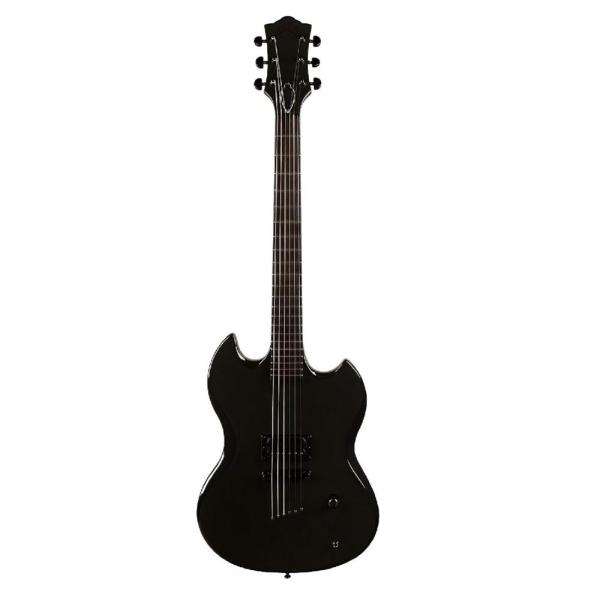 タングステングロス仕上げで、ブラックの金属製ヘッドストックロゴを含むオールブラックのハードウェアが特徴です。マホガニーボディとネックにローズウッド指板を採用。アルニコVマグネット搭載のオープンタイプHB-2+ハムバッカーピックアップ、ロトマ...