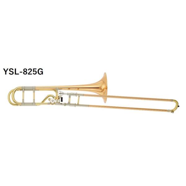 XenoシリーズB♭/F管。ベルはゴールドブラス一枚取り直径220mm、スライド外管はゴールドブラス、スライド内管は洋白、ボアサイズは太管13.89mm、クリアラッカー仕上げ。●主管抜差管：イエローブラス材／リバース式●Ｆ管抜差管：イエロー...