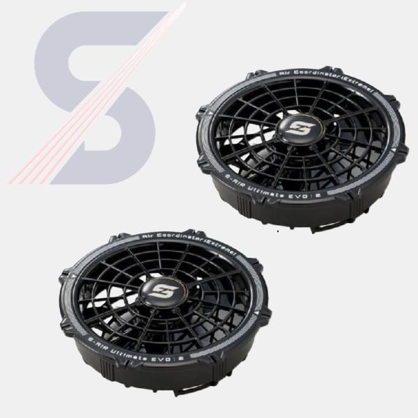 【返品交換不可商品】SA-125シリーズSA-2256.ブラック20V専用パワーファン×2質量：約90ｇ×2