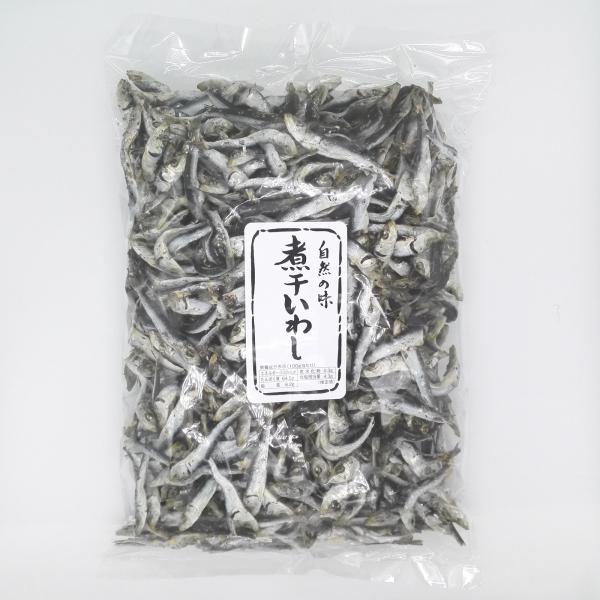商品名「丸和函館中央海産　自然の味　煮干いわし　1kg」山口産平子いわしの煮干魚類です。