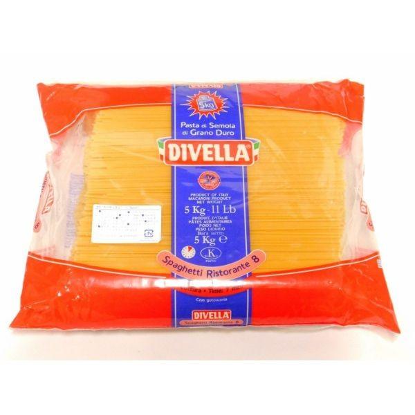 ディベラ スパゲッティ＃８ １．７５ｍｍ ５ＫＧは、プロも認める本格的なイタリアンパスタです。１．７５ｍｍと細めの太さが特徴で、ツルッとした食感と、ソースとの絡みが抜群です。業務用サイズの５ＫＧパッケージは、お得に使用できるので、レストラン...